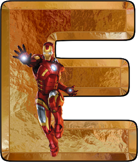 Abecedario con Iron Man. Iron Man Alphabet. - Oh my Alfabetos!