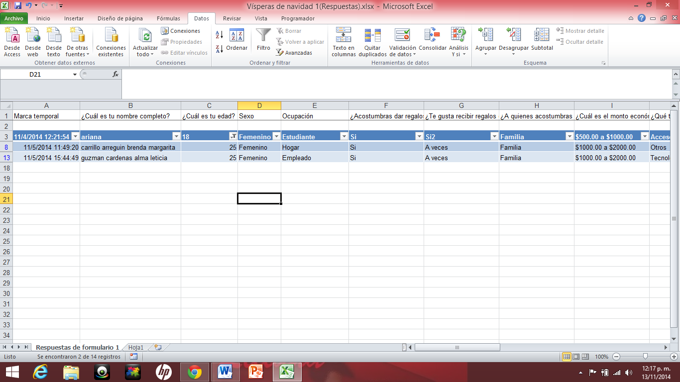 Creative moments : Bitácora de Filtros en excel