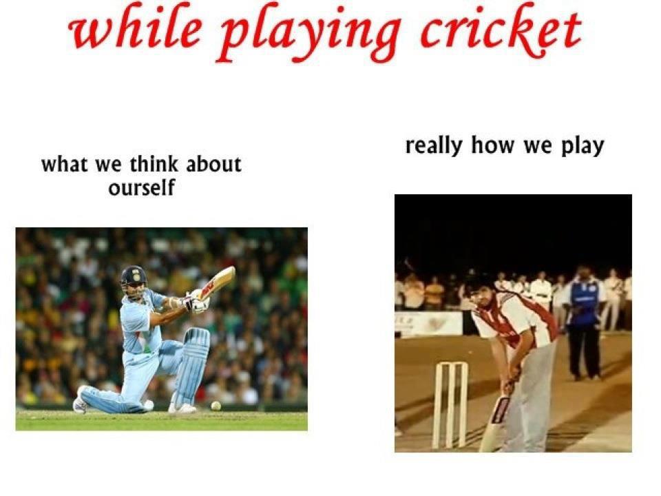Cricket Funny : Different between reality and imagination cricket ...