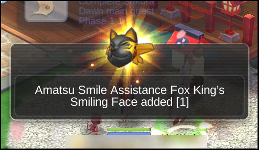 Ragnarok Online Mobile Diaries: Headgear : Fox King's Smiling Face[1]