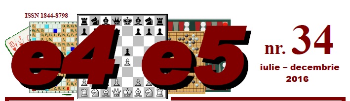 Clubul Problemiştilor Români: ``e4 e5`` Magazine