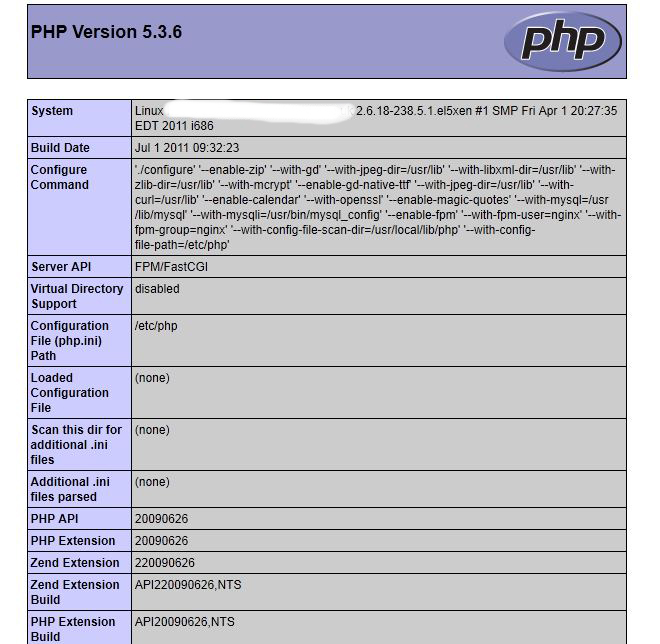{ DOM.Compute; }: Install PHP 5.3.6 with PHP-FPM, MySQL and NginX 1.04 ...