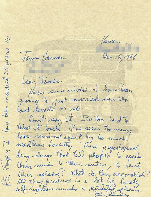 K. Batty Blog: Love Letters on Letters of Note