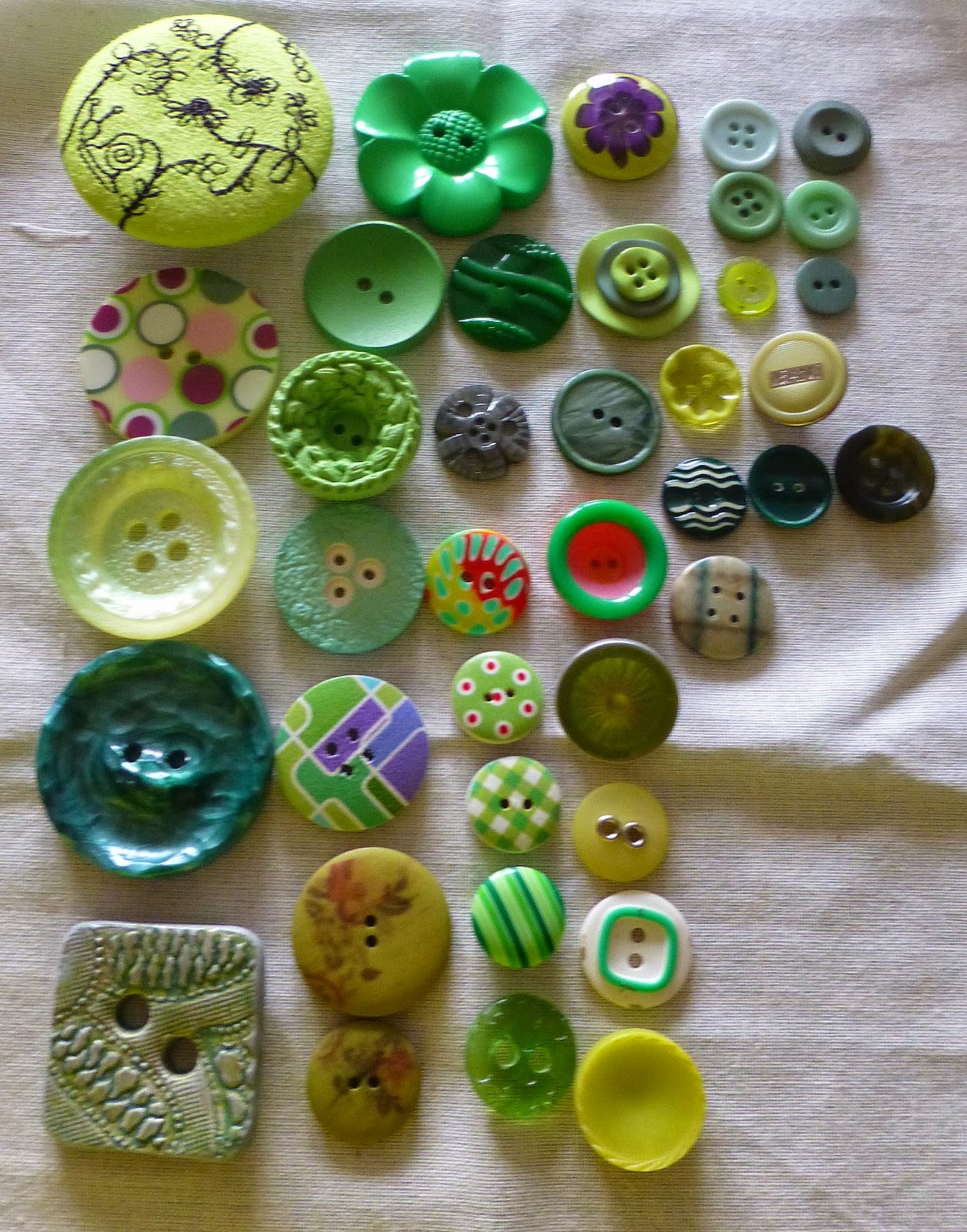 Quiltstickan: Knappsamling!