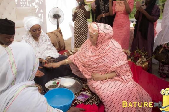 Former First Lady, Maryam Abacha makes a rare appearance at a wedding