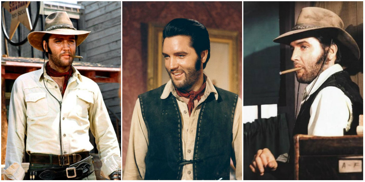 Rare Color Photographs of a Bearded Elvis Presley During Shooting for ...
