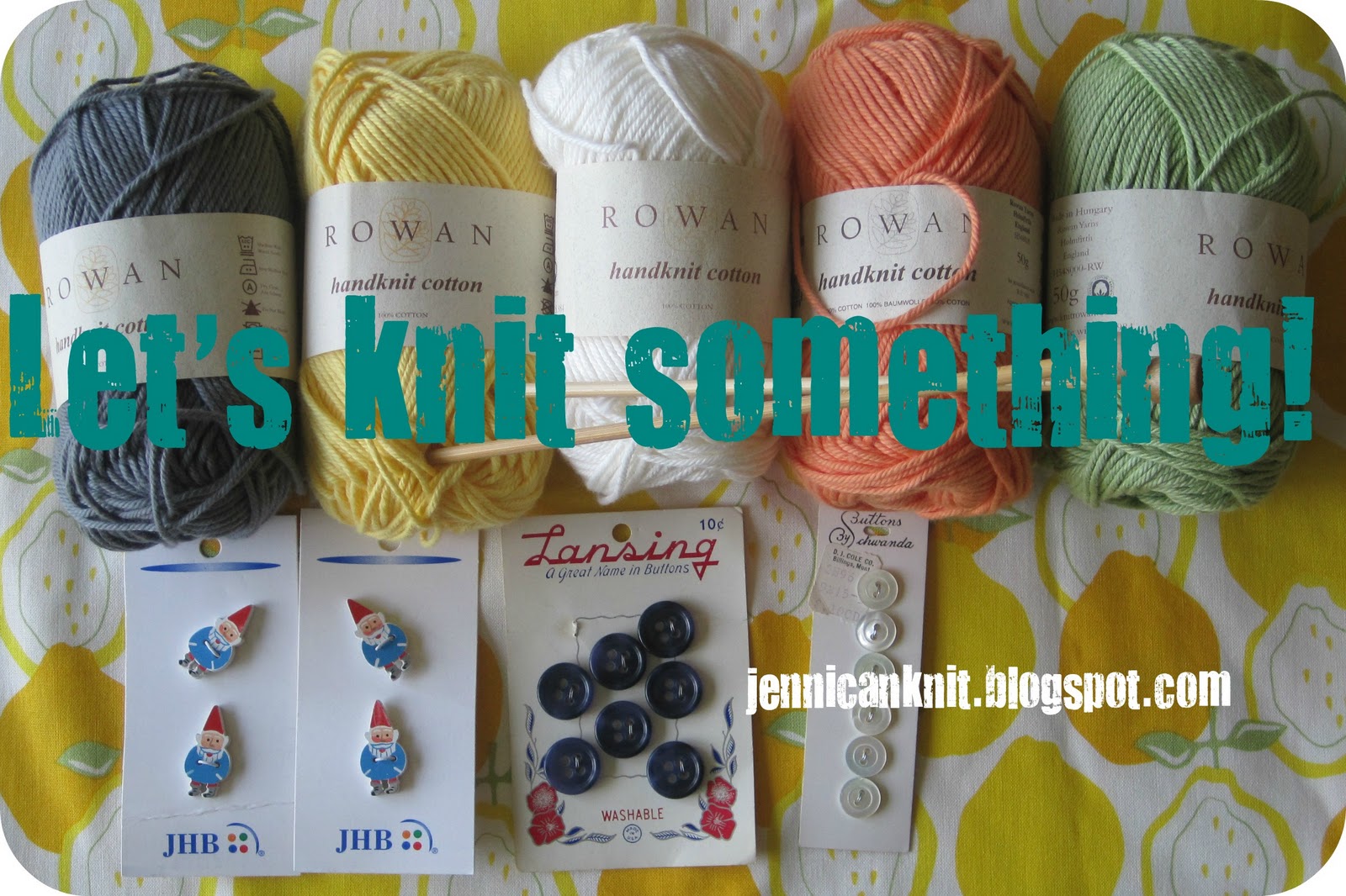 the vintage umbrella: knitted candy corn