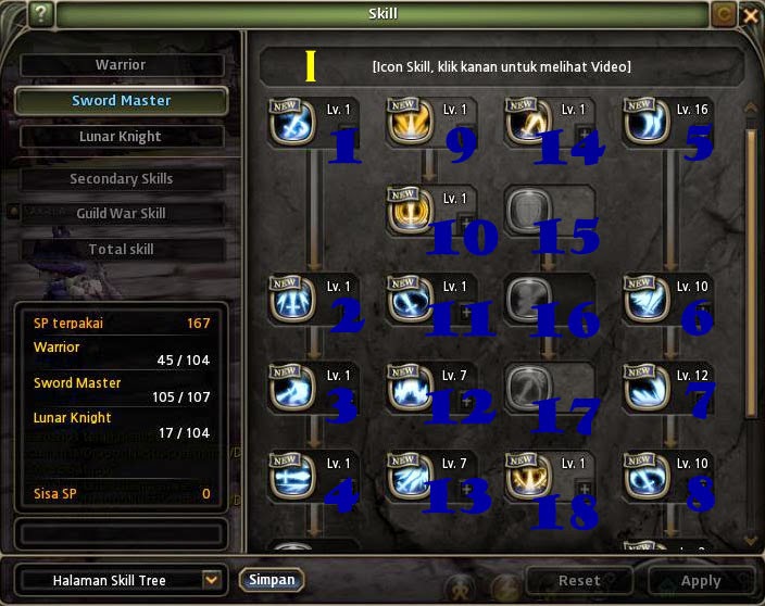 Pembahasan Skill Sword Master Dragon Nest ~ Mitsu Hikaru