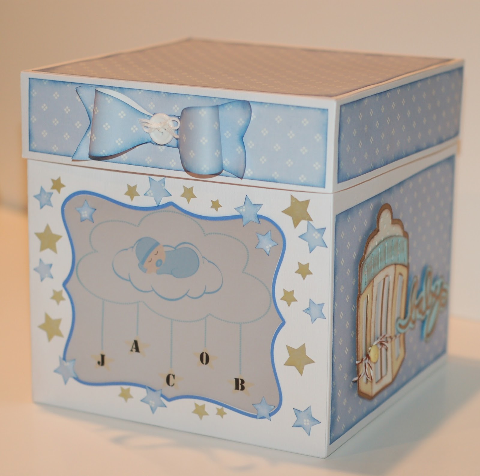 Paper Creations by Kristin: Baby Light Box Cube with Album