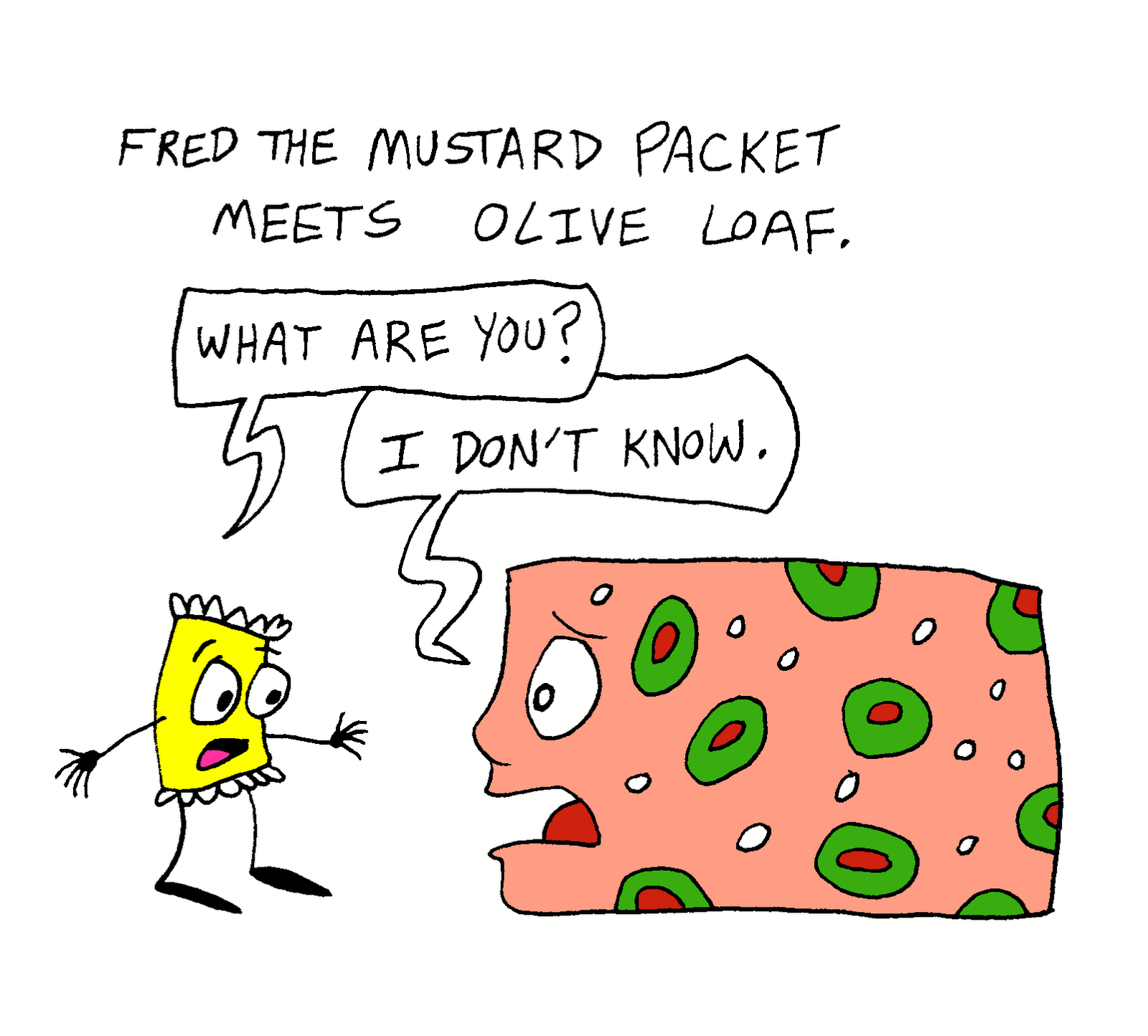 Fred the Mustard Packet: A Condimented Cartoon Character for the Ages ...