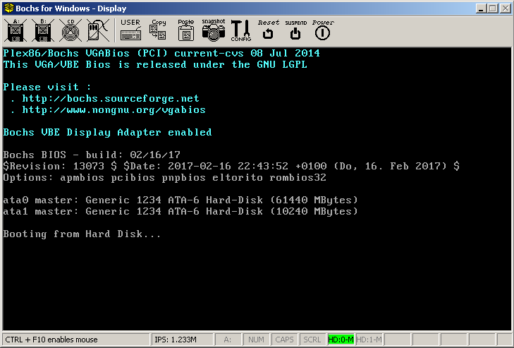 Debugging MBR : IDA Pro and Bochs Emulator