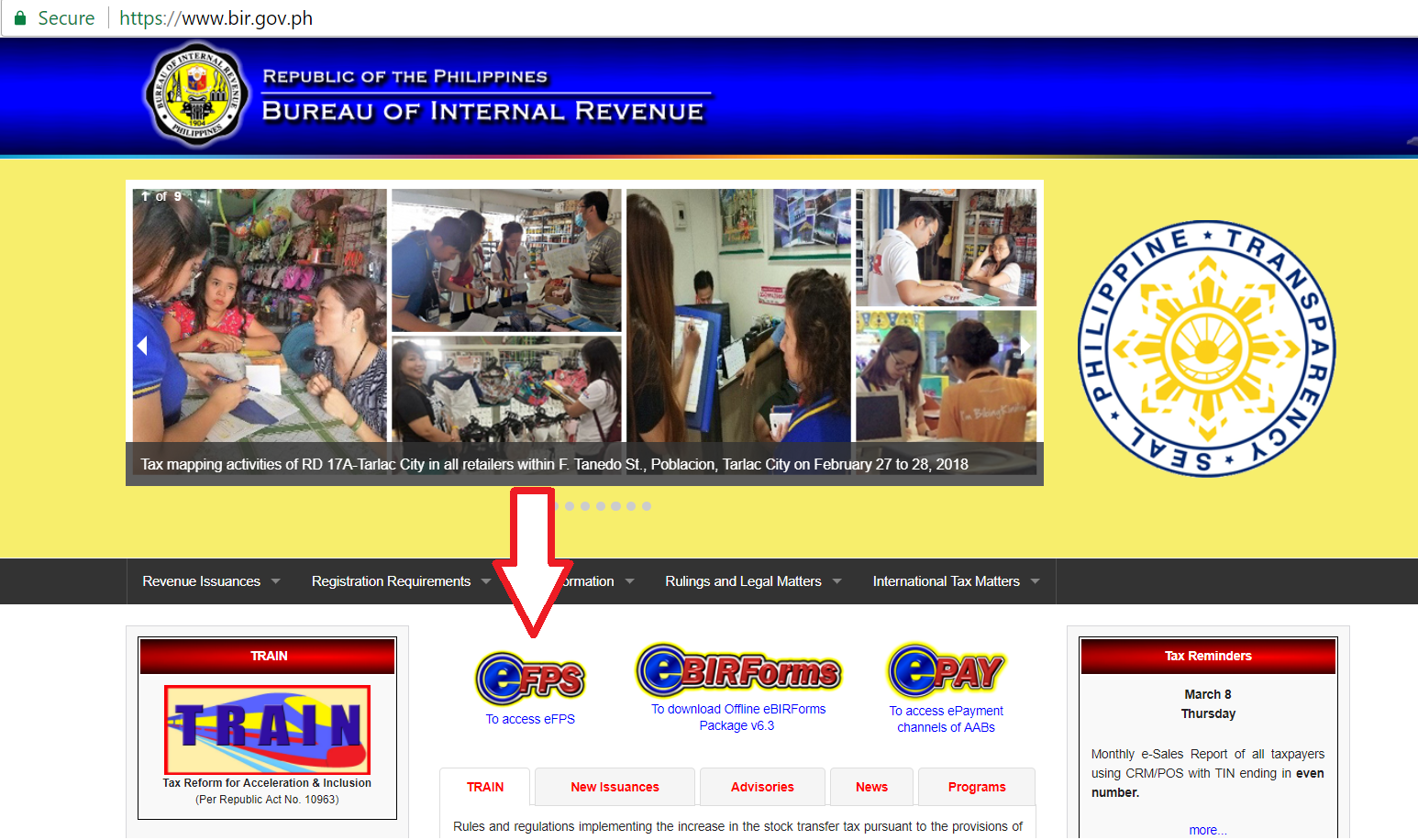 How to Register with the BIR eFPS (eFiling and Payment System) - Ines ...