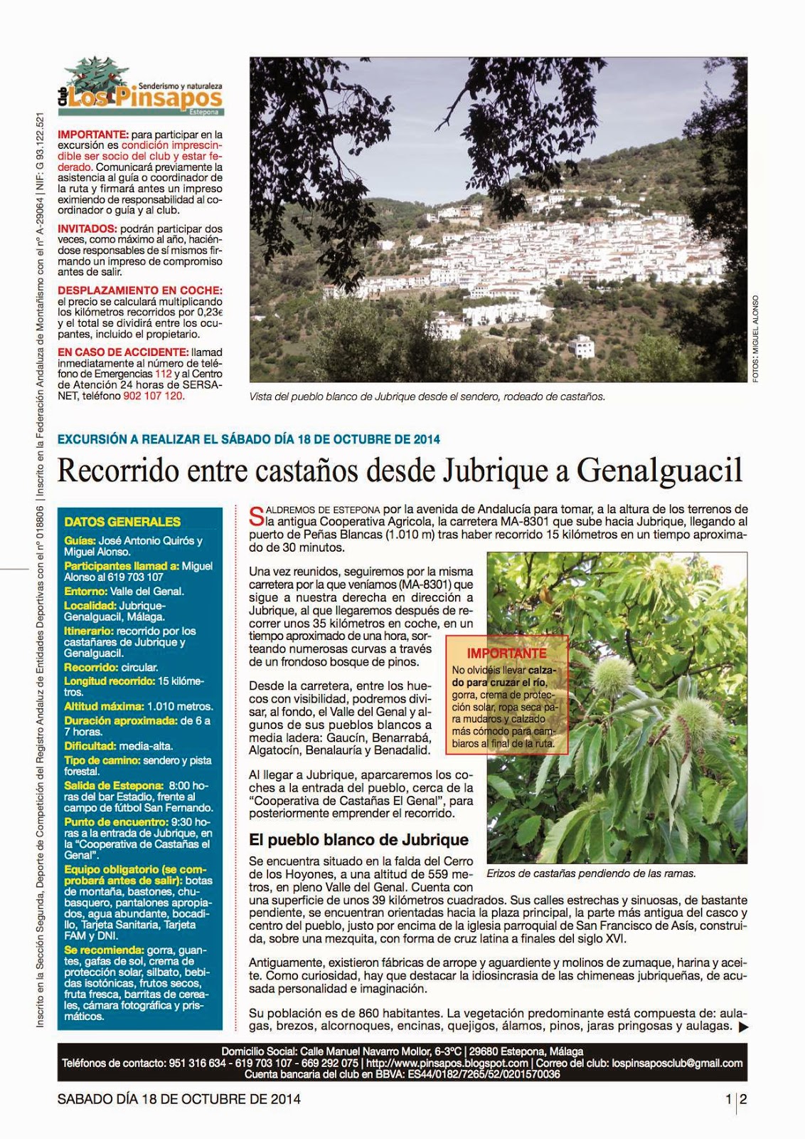 Los Pinsapos - Senderismo y Naturaleza: Recorrido circular por los ...