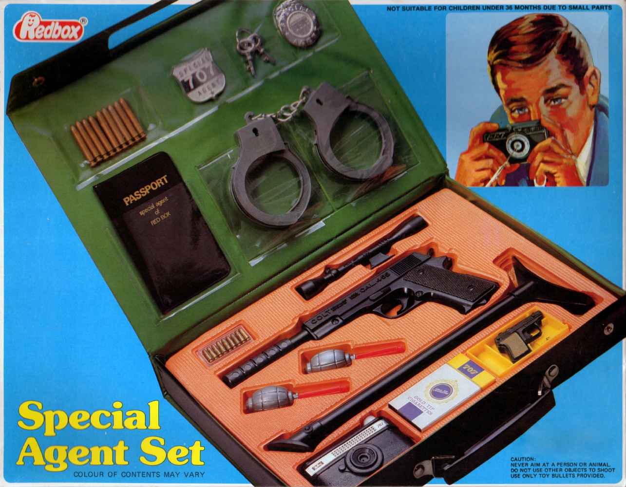 CRIVENS! COMICS & STUFF!: RED BOX SPECIAL AGENT 707's WEAPON SET ...