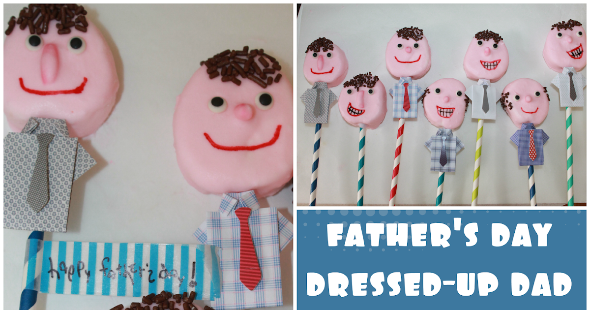 hoopla palooza: father's day dressed-up dad marshmallows