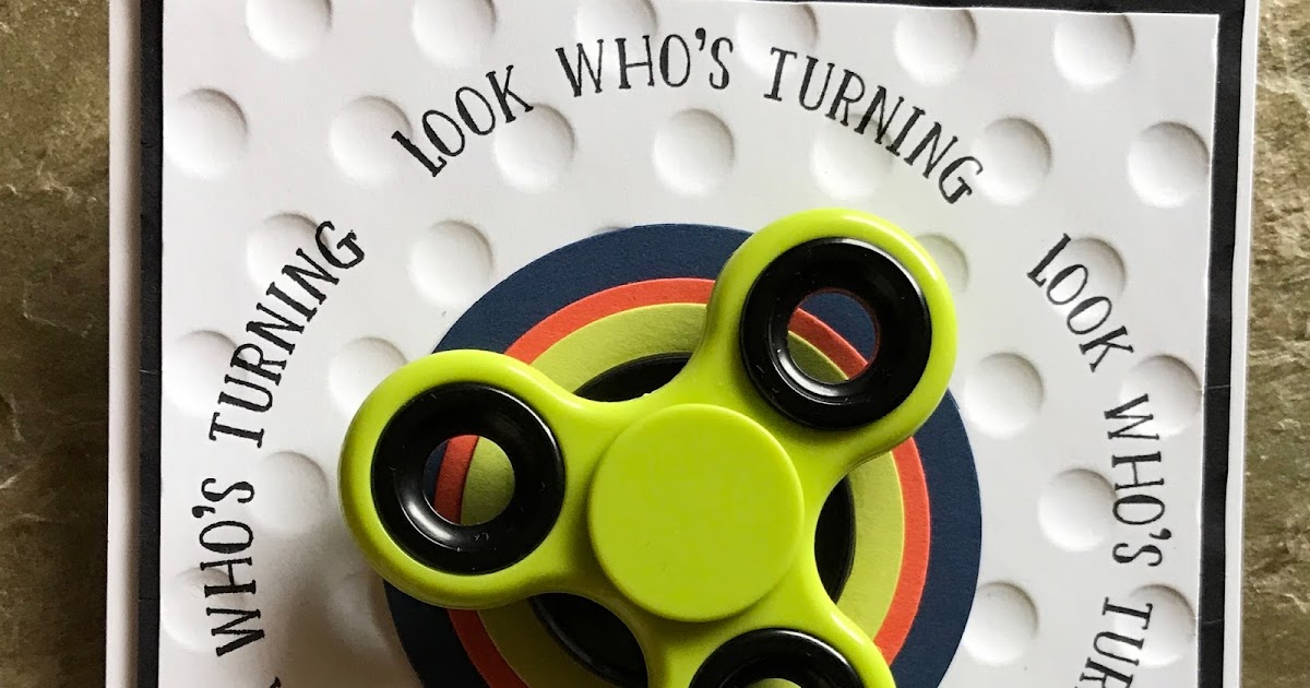 The Paper Maven: Spinner Birthday Card for Favorite Grandson