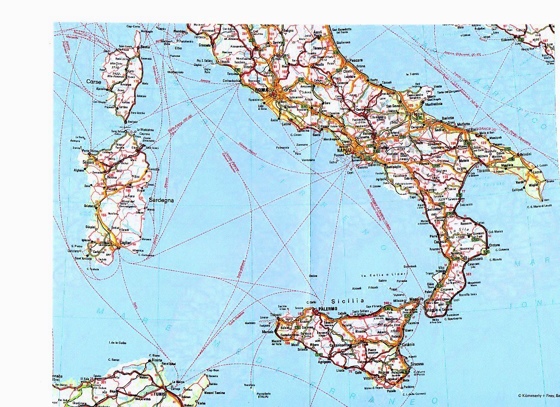Cartina Stradale Sud Italia | Tomveelers