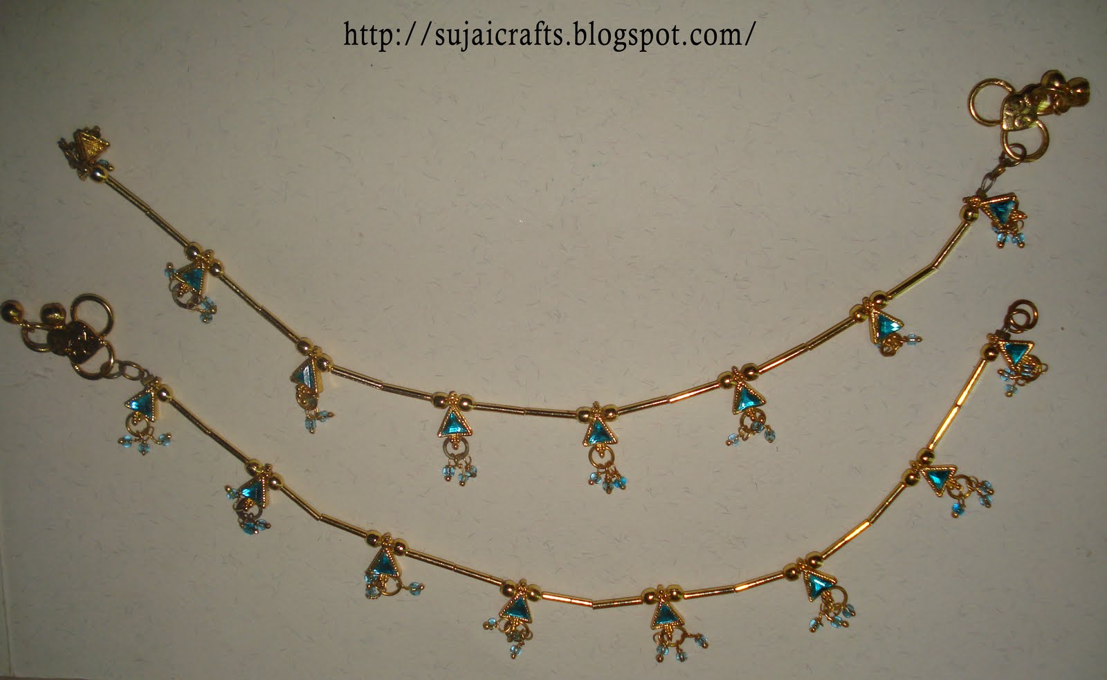 All free home made craft ideas: My handmade Anklets