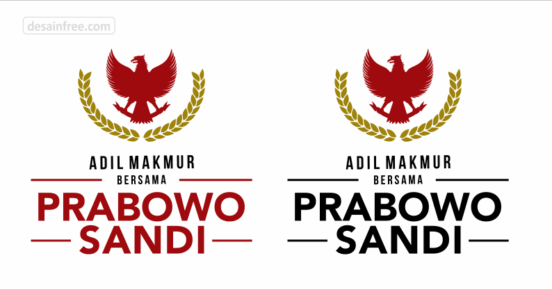Download Logo Prabowo-Sandi Adil Makmur Format CDR - Desain Free