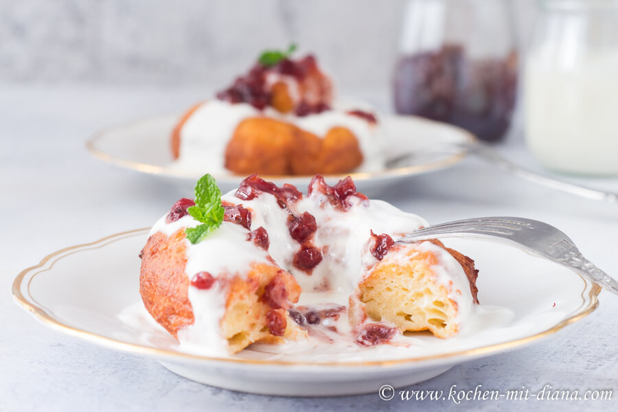 Papanasi – rumänische Doughnuts | Kochen mit Diana