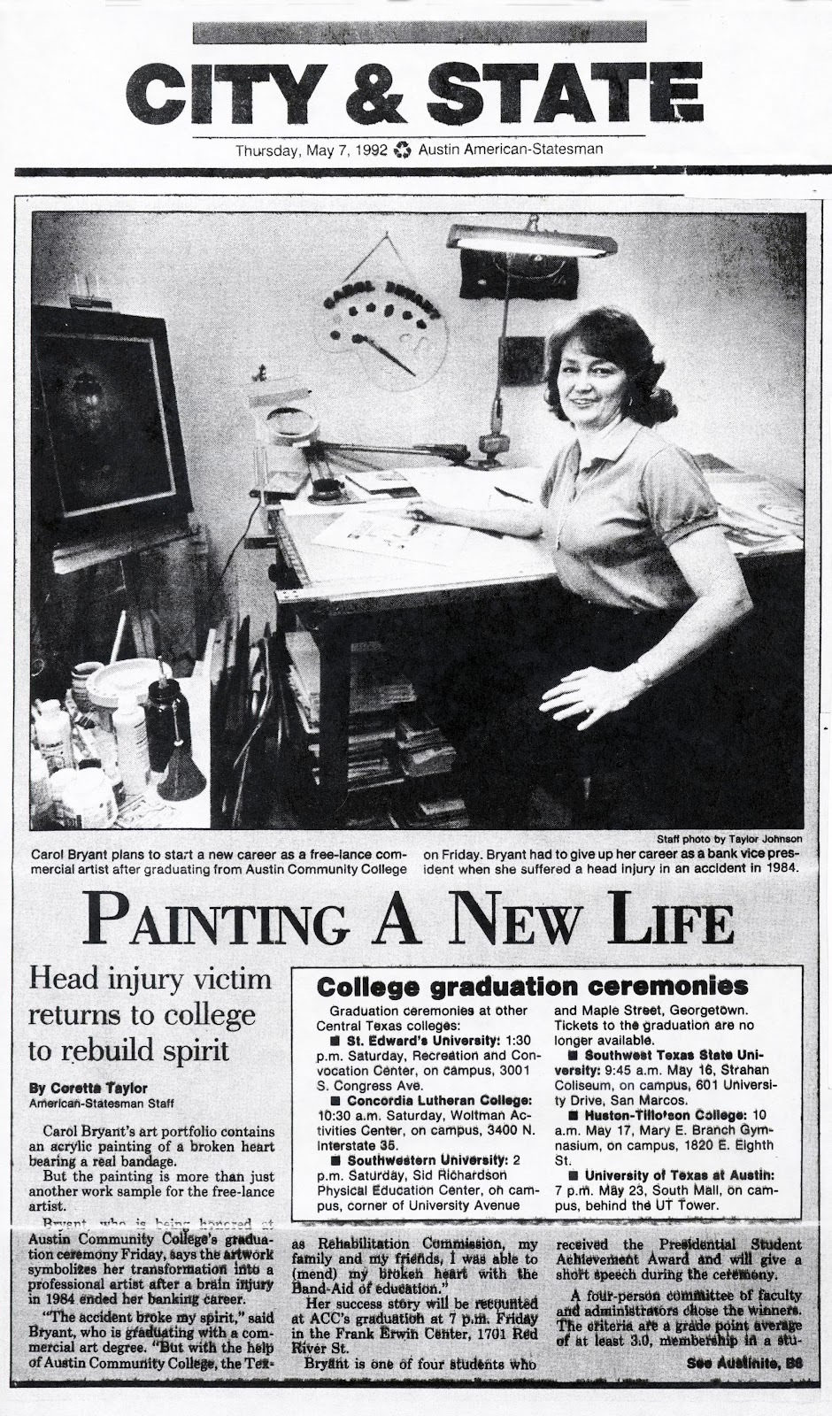 Renee Mims: Austin Community College Newspaper articles