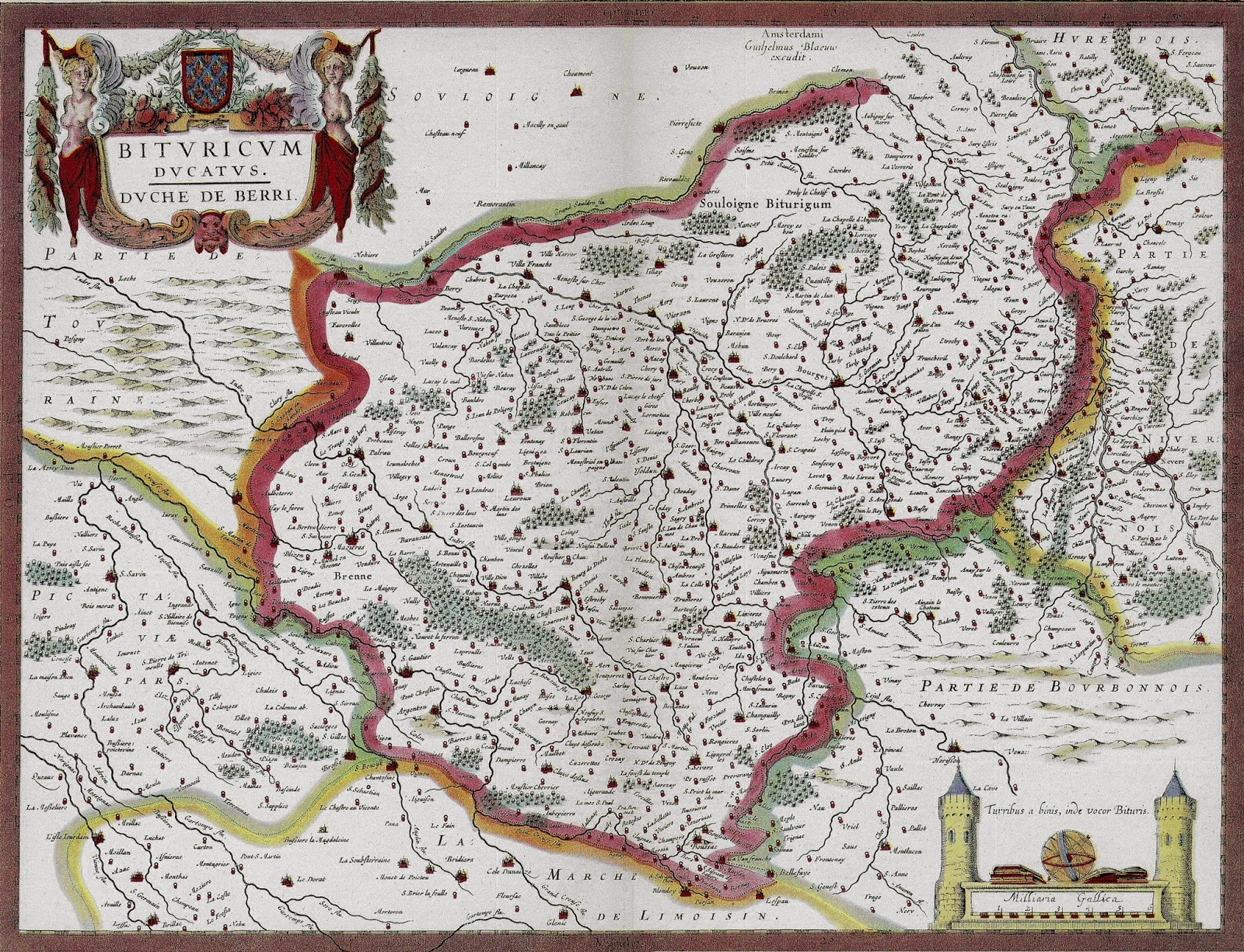 Constitutions of Clarendon: Map of the Duchy of Berry