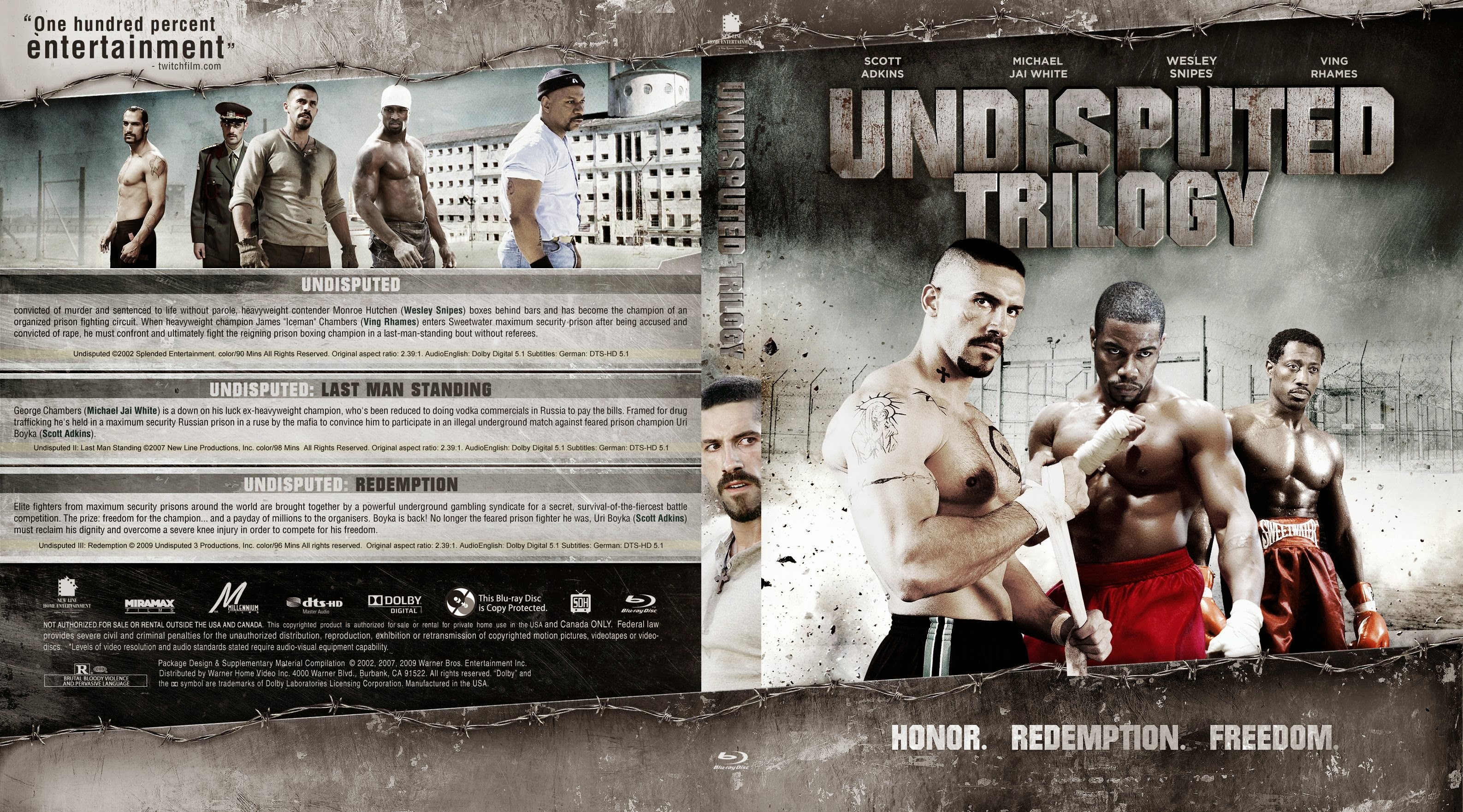Capa Bluray Undisputed Trilogy - DVD Cover - Baixar Capas de Filmes e ...