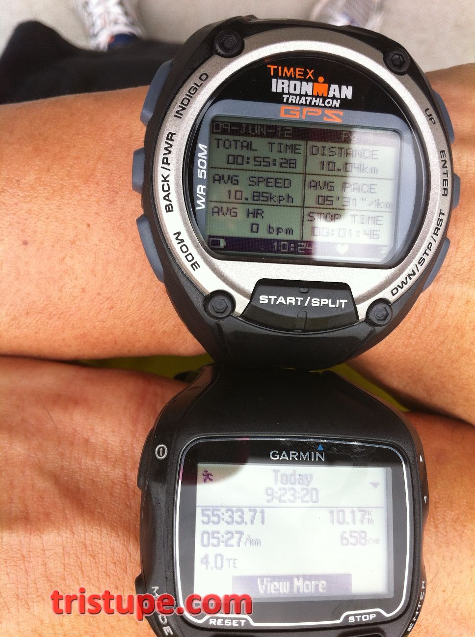 Garmin 910xt vs Timex Global Trainer Shakedown ~ TRISTUPE.COM