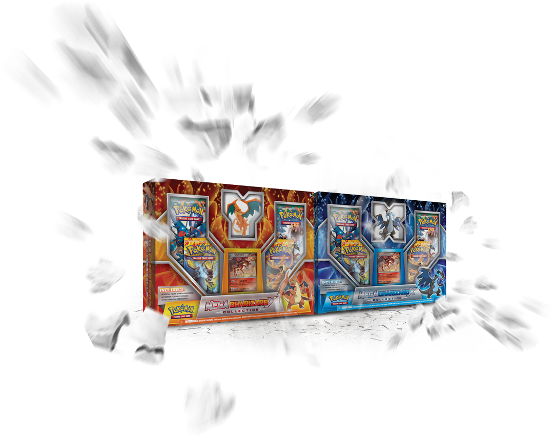 Pokébom: Mega Charizard Y collection & Mega Charizard X collection