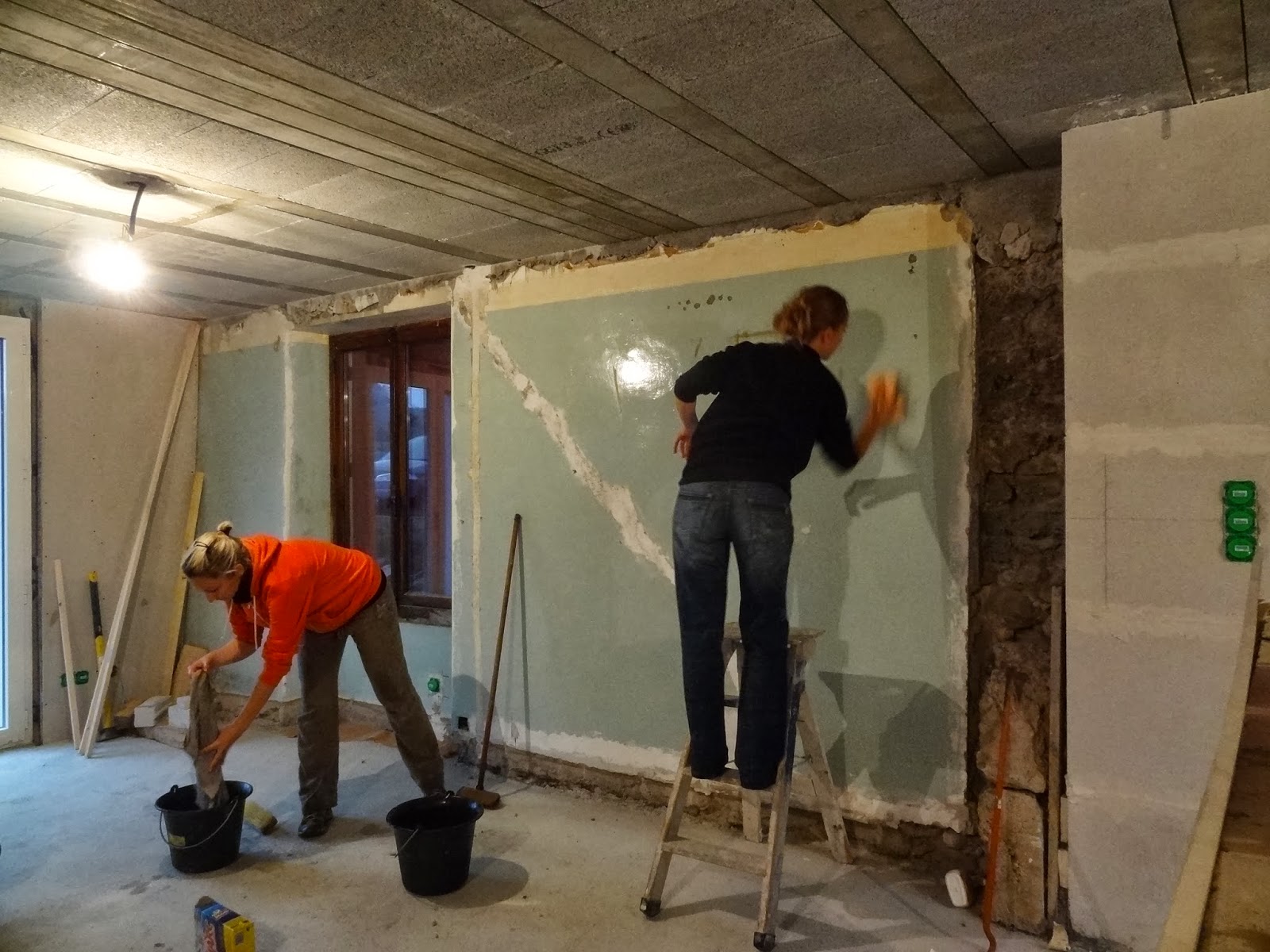 aure&del: Lessivage des murs au Saint Marc avec Sarah