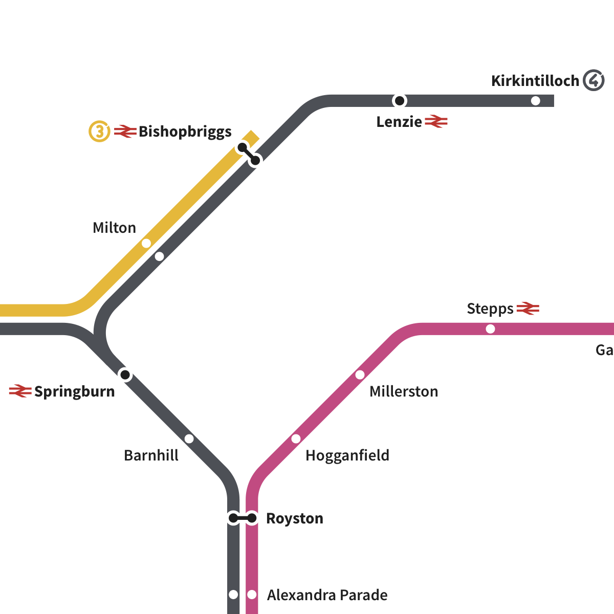 Angus Doyle Design: Glasgow Transport Map
