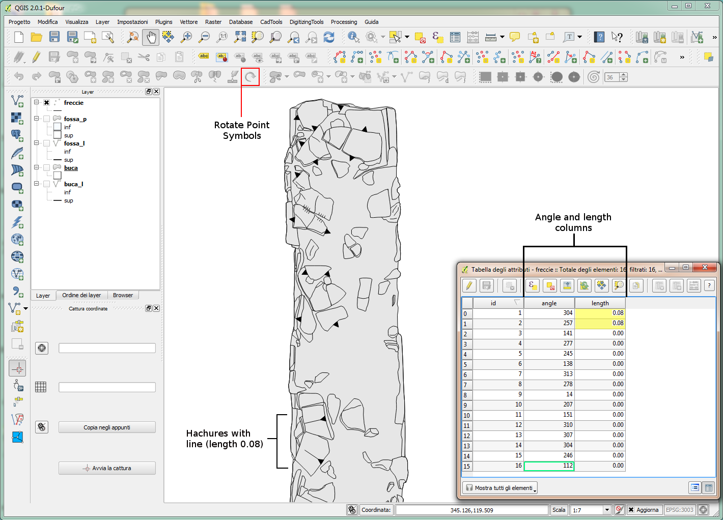 ATOR: Archaeological drawing symbols in QGIS