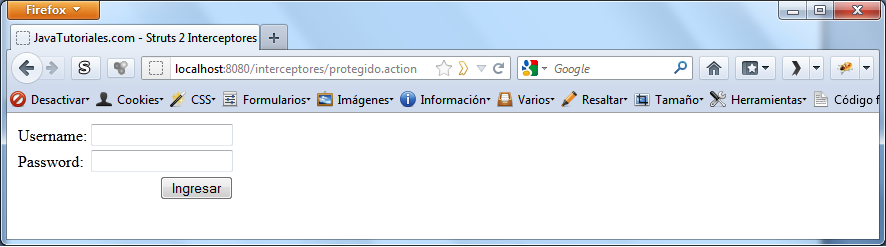 Tutoriales de Programacion Java: Struts 2 - Parte 6: Interceptores