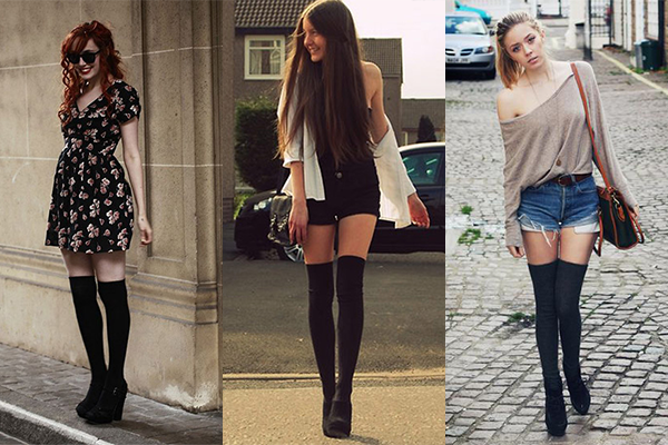 De Par com a Moda: Como usar as meias longas para curtir a meia estação?