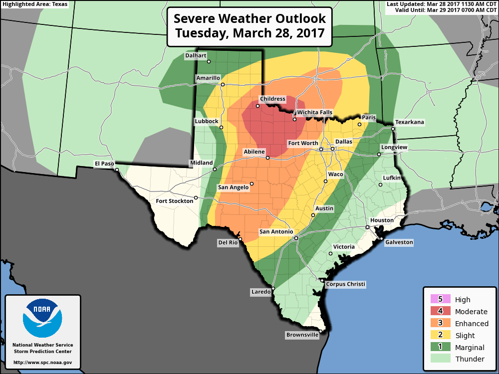 Michael's Weather Blog: Severe Weather Risk Overnight