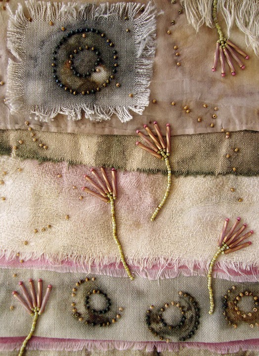 Beadlust: Bead Embroidery + Thread Embroidery + Eco-dyed Fabrics