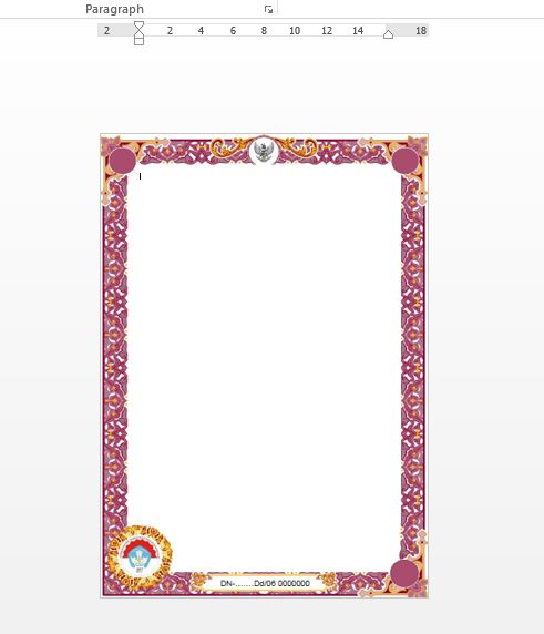 Download Bingkai Border Ijaza SD Format Ms. Word - Zona Pembelajar