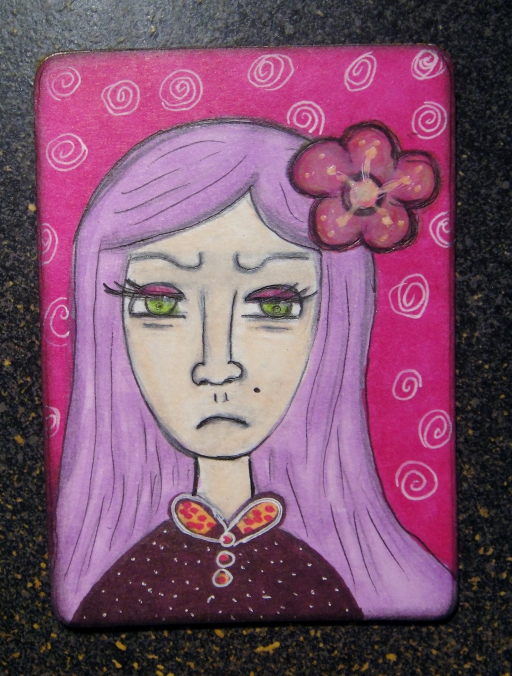 Scrappy Land, USA: A few hand drawn ATC's