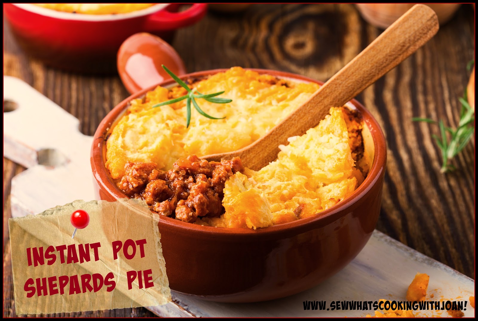Sew what's cooking with Joan!: Instant Pot Shepards Pie