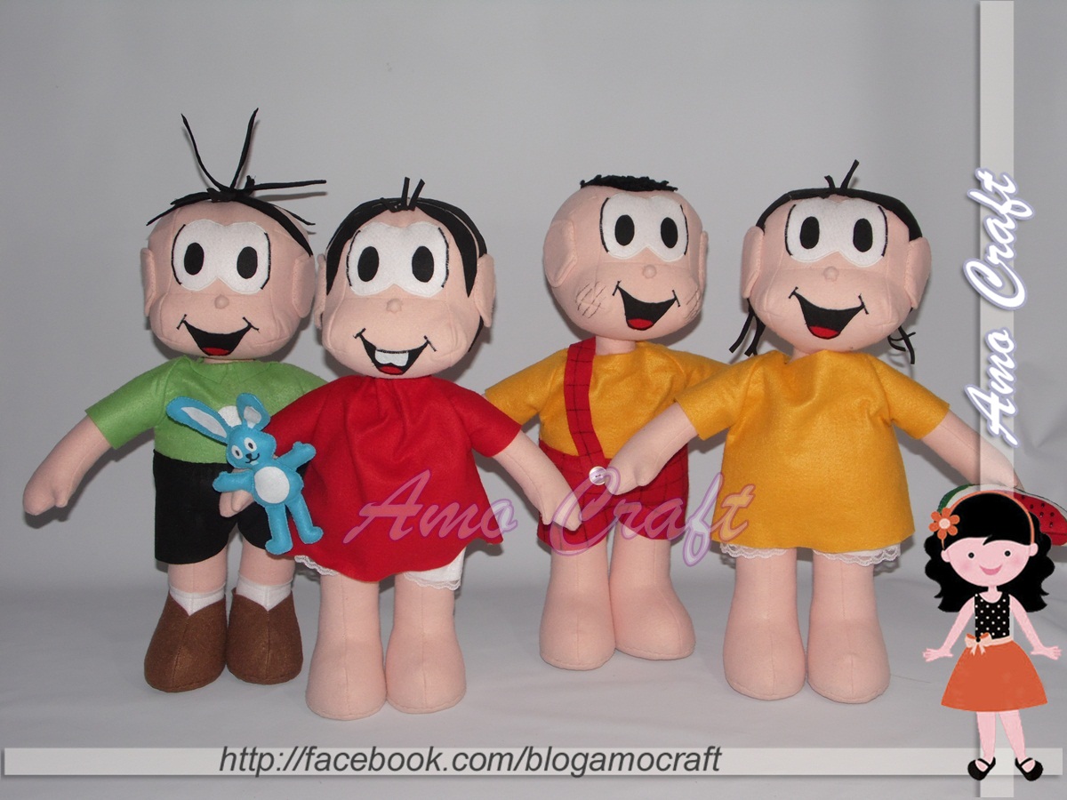 AMO CRAFT: Turma da Mônica