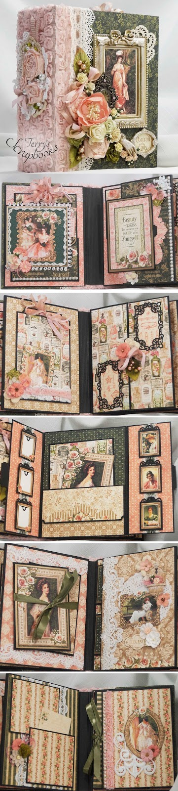 Terry's Scrapbooks: Graphic45 Portrait Of A Lady Scrapbook Mini Album ...