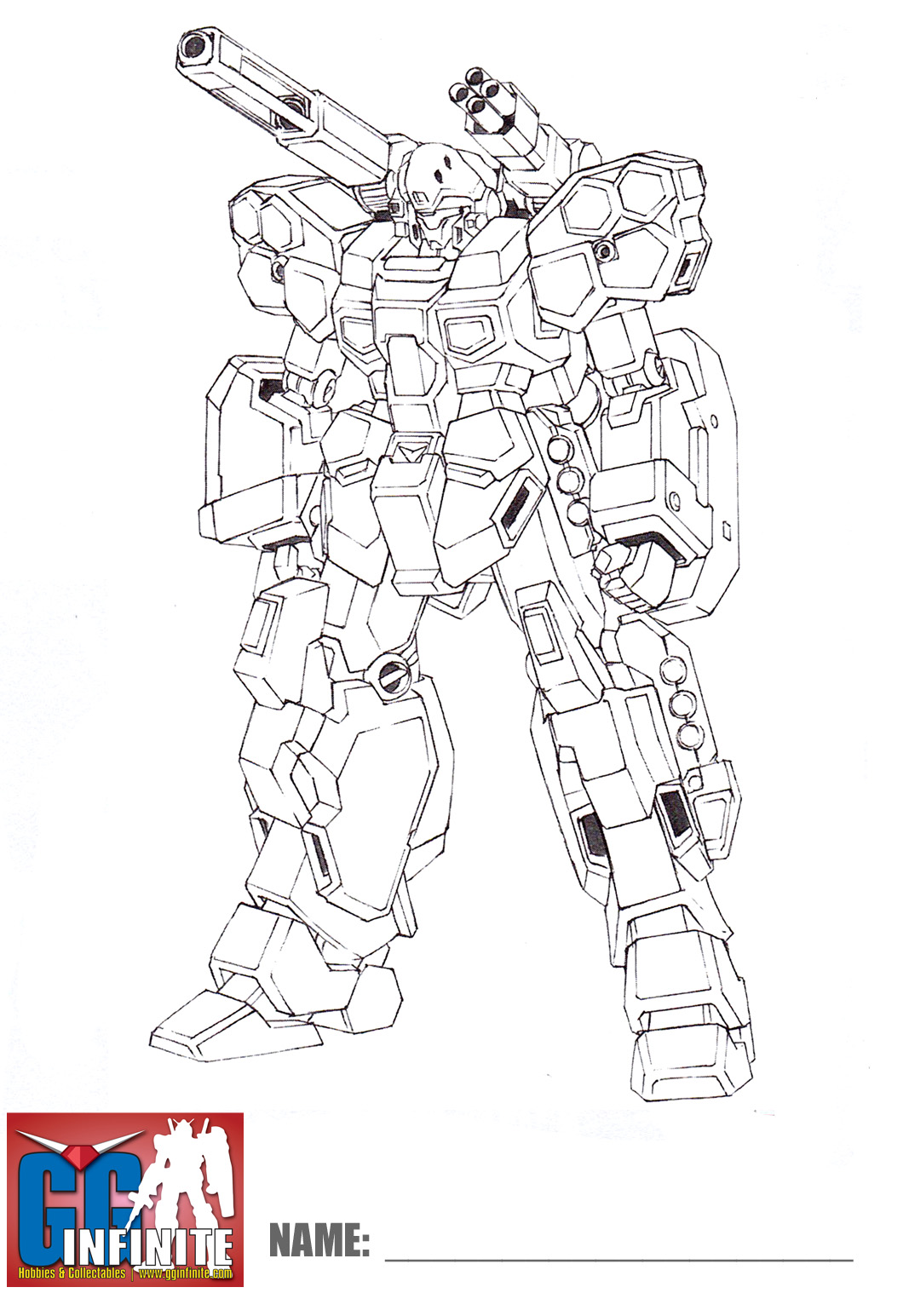 Gundam Coloring Pages Jesta Lineart Seed Gm Crossbone Wing Cannon ...