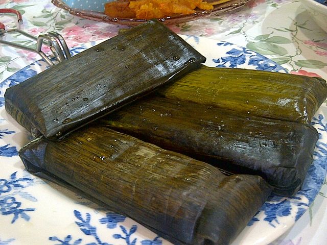 The making of Burasak, a Bugis traditional food.