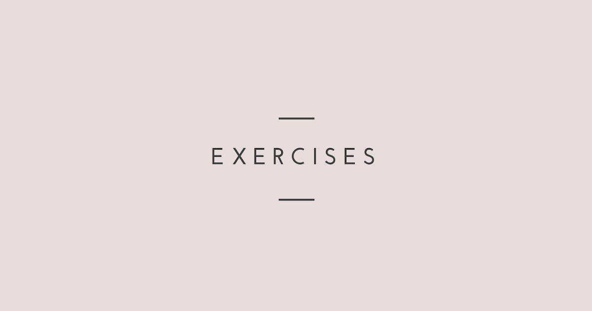 Typography - Exercises