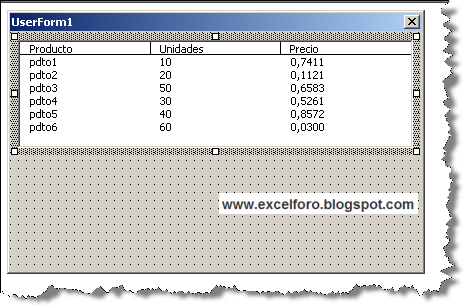 VBA: ListBox con varias columnas y encabezados. | EXCEL FORO: Un blog ...