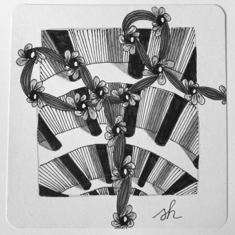 Tickled To Tangle: "It's a String Thing" #58 Tiles