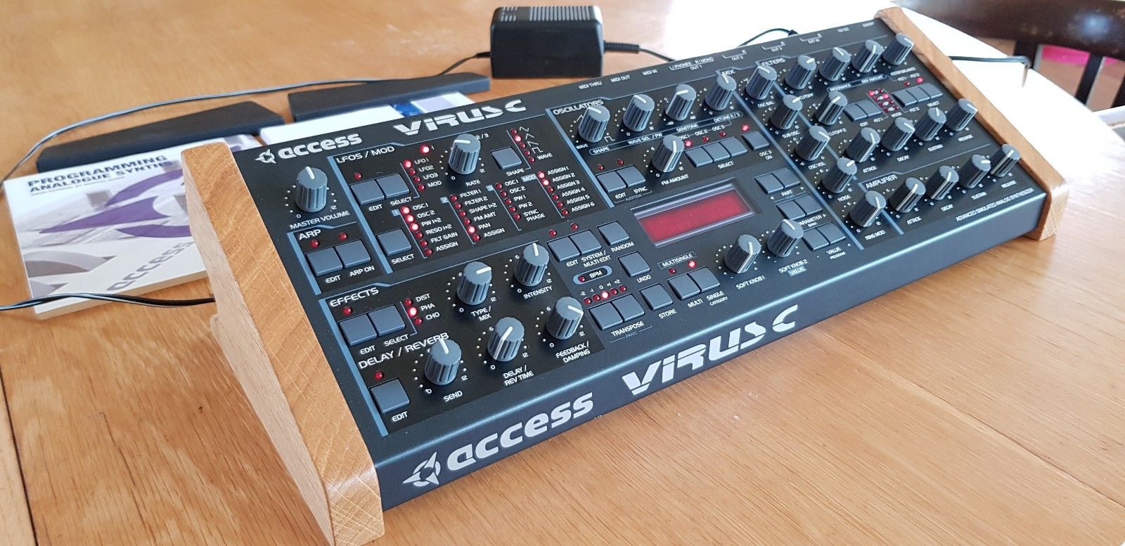 MATRIXSYNTH: Access Virus C Desktop Synth w/ Angled Wood Side Panels