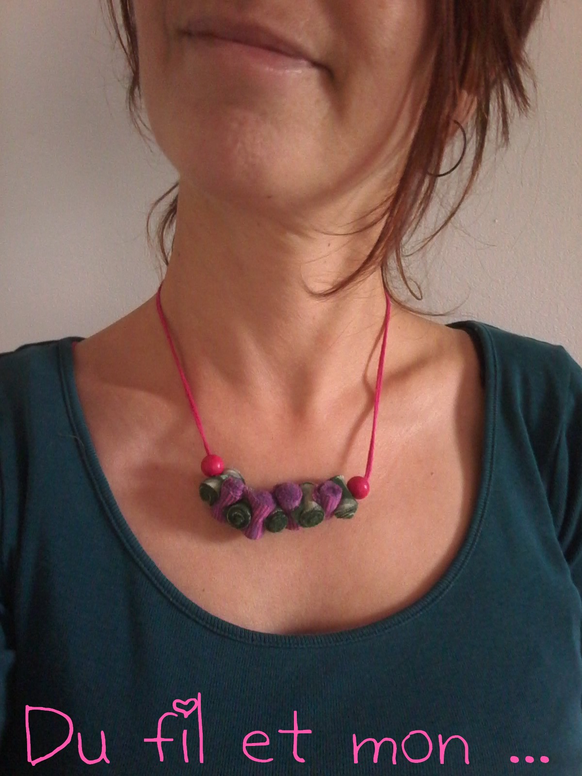 Du fil et mon...: Collier TEC :DIY TUTO