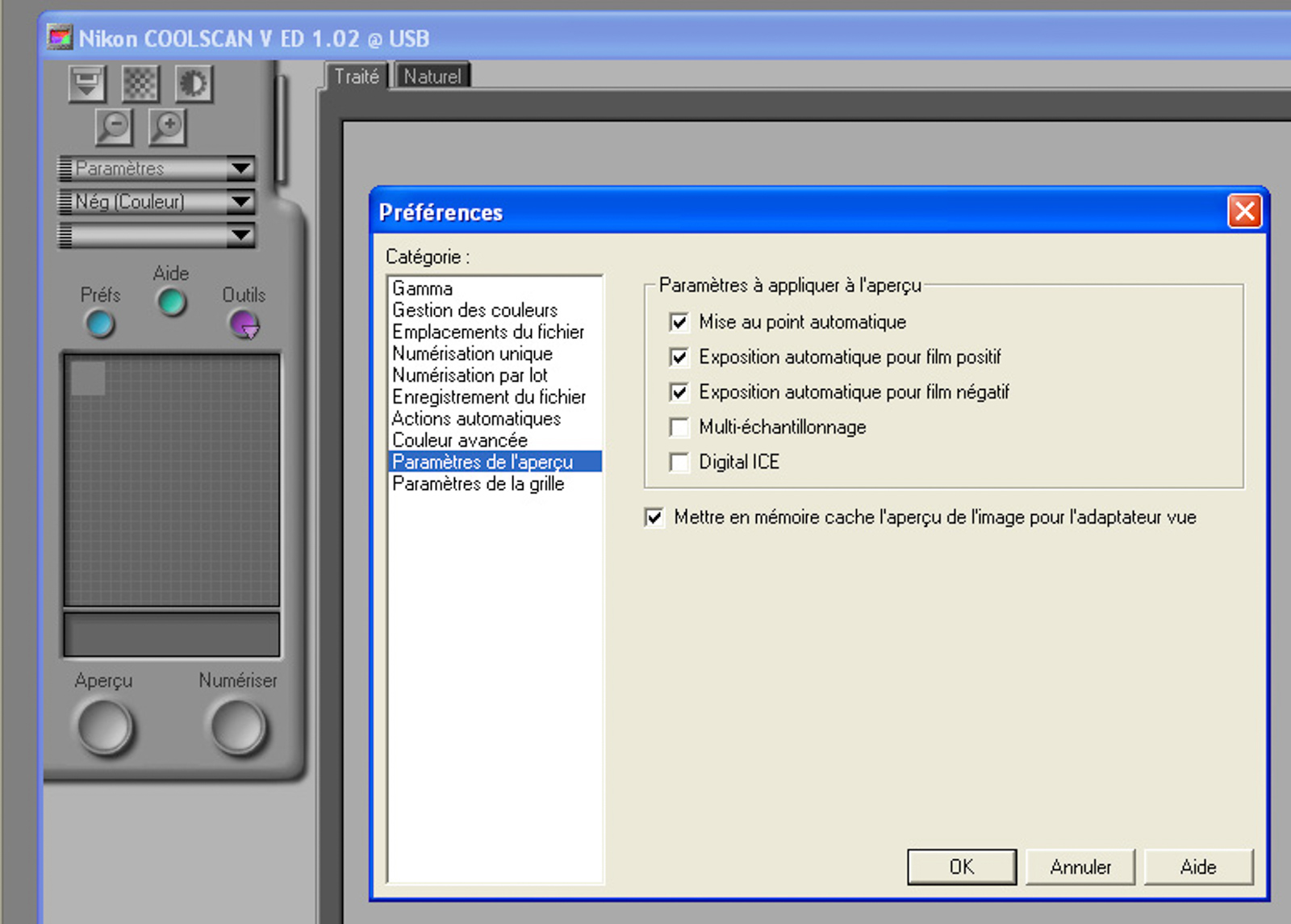 Numérisation films panoramiques avec le Nikon Coolscan V