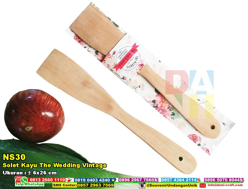 Solet Kayu The Wedding Vintage | Souvenir Pernikahan